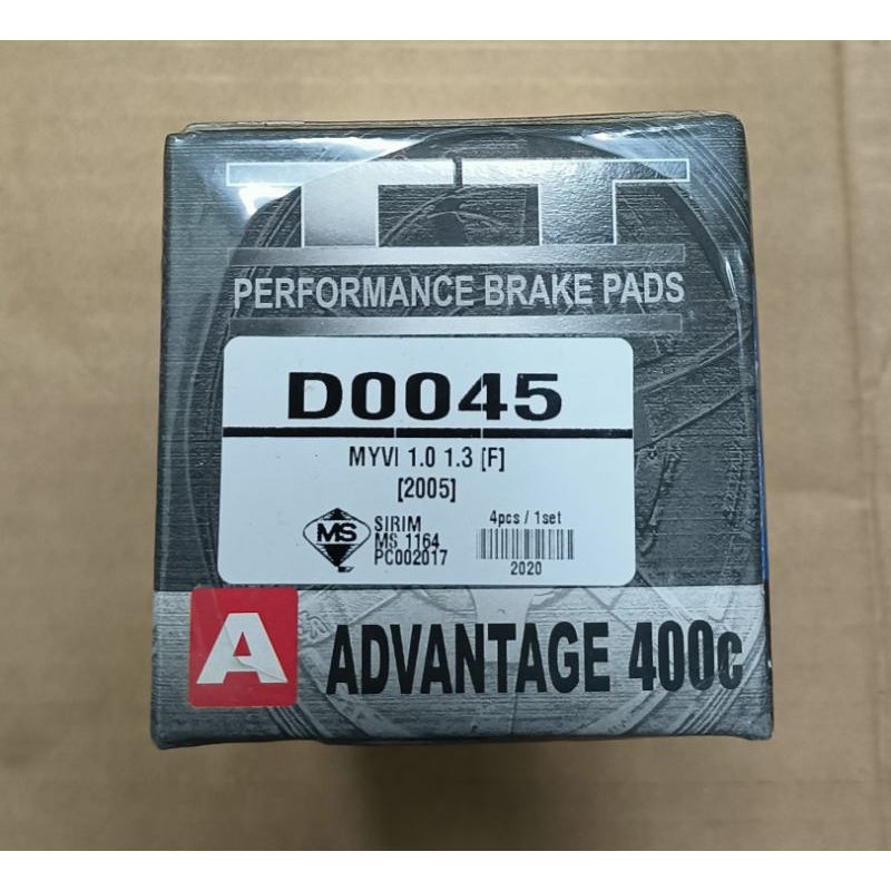 MYVI OLD MODEL 2005-2010 1ST GEN BRAKE PAD FRONT D0045 04465-73R01 ...
