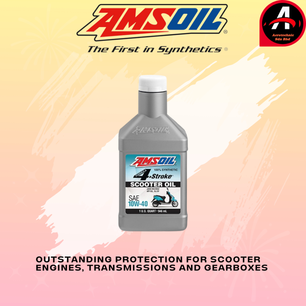 [Ready Stock] Amsoil USA SAE 10W-40 100% Fully Synthetic Formula 4 ...