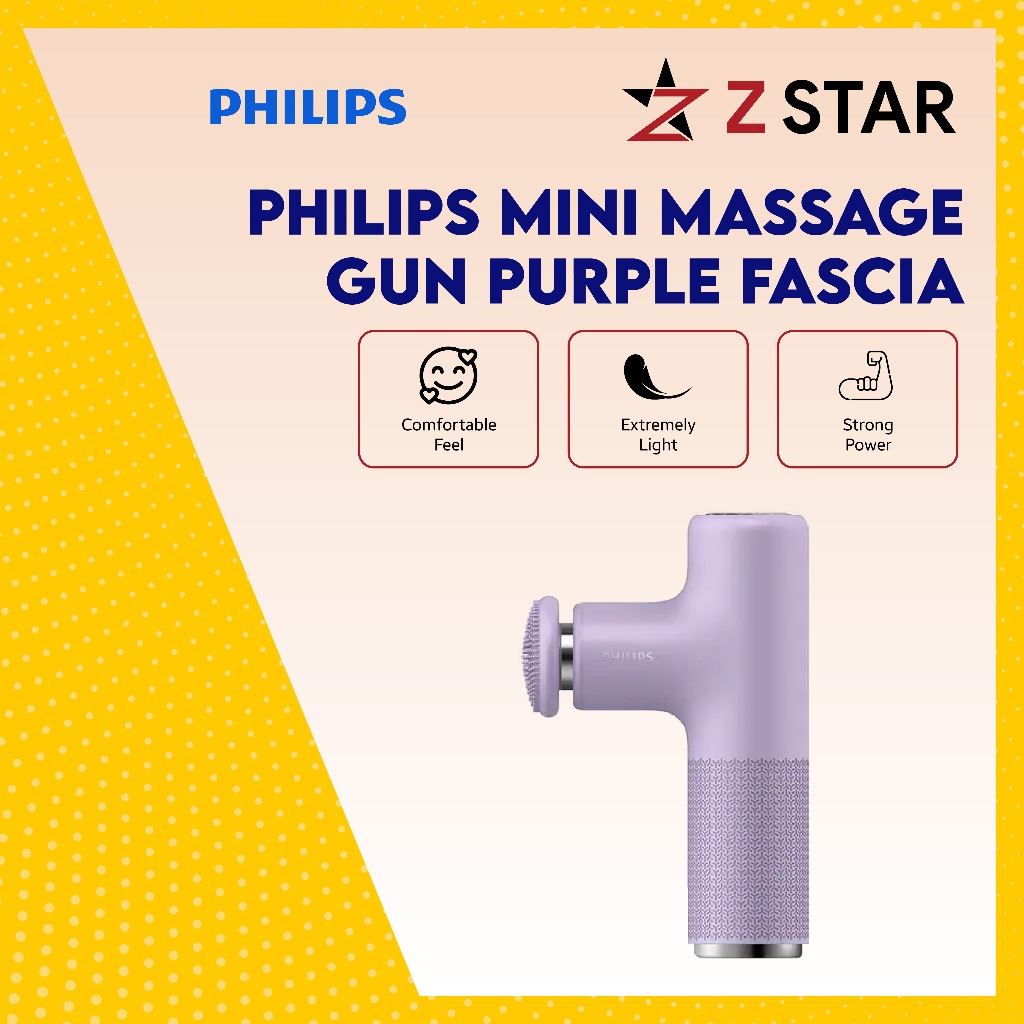 Philips Mini Massage Gun Purple Fascia | Shopee Malaysia