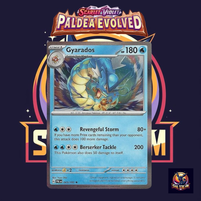Pokemon TCG Gyarados Paldea Evolved | Shopee Malaysia