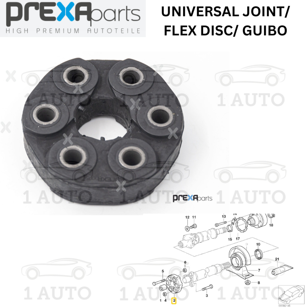 PREXAPARTS GERMANY UNIVERSAL JOINT GUIBO FLEX DISC BMW E46 E39 Z3 E36 ...
