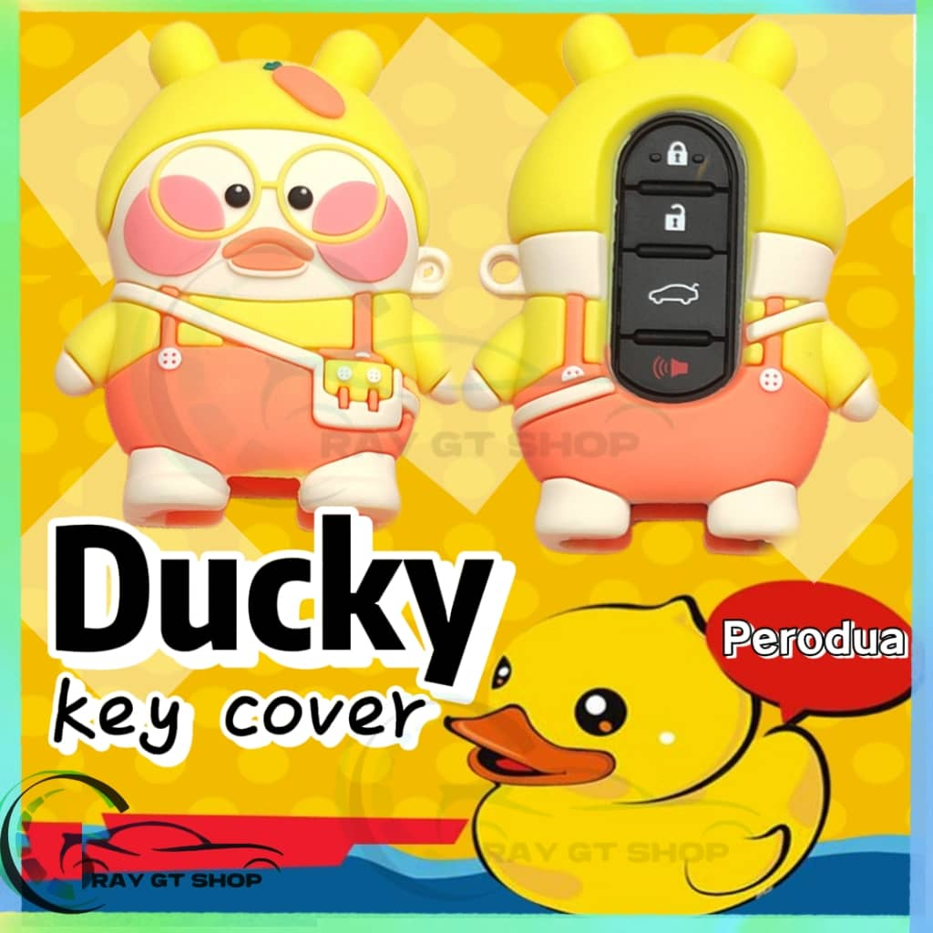 Sarung Kunci Kereta Ducky Perodua Car Alarm Remote Keyless Cartoon Key ...