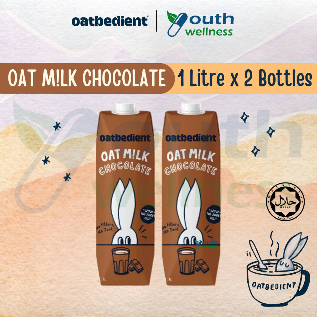 [RTD] Oatbedient Oat Milk Chocolate (2 x 1Litre) | Shopee Malaysia