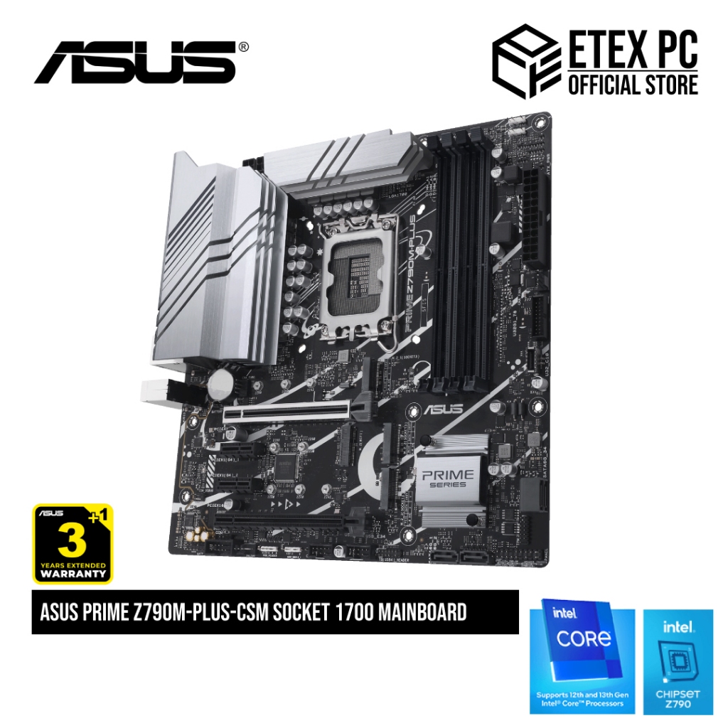 ASUS Prime Z790M-PLUS-CSM Socket 1700 Mainboard # PRIME Z790M-PLUS-CSM ...