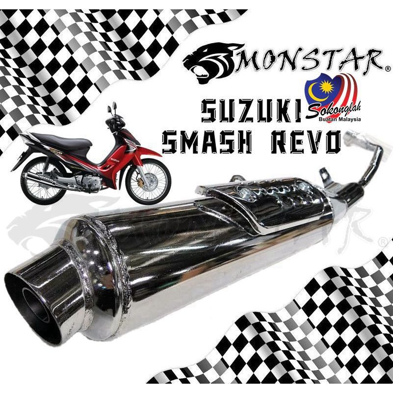 Ekzos Std Exhaust Ori Racing Muffler Smash Revo Suzuki EJM epower ...