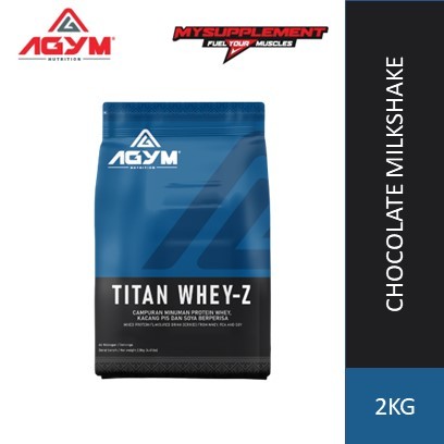 AGYM NUTRITION - TITAN WHEY- Z PROTEIN BLEND 2KG HALAL WHEY PROTEIN ...