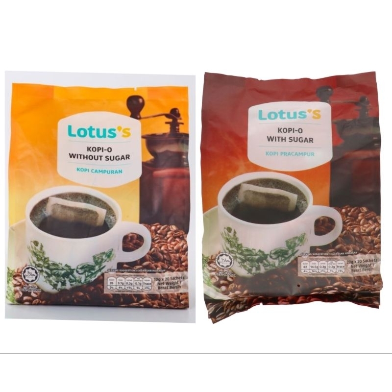 LOTUS Kopi-0 Without Sugar(Kopi Campur)/ Kopi-0 With Sugar (kopi ...