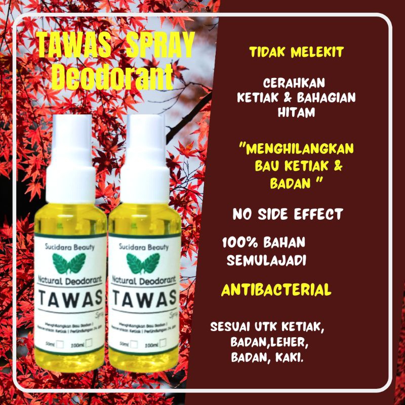 TAWAS DEODORANT SPRAY 💥 Ubat Ketiak Organic 💥 Tawas Spray Ketiak ...