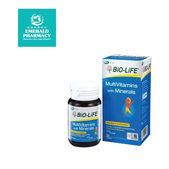 BIO-LIFE MULTIVITAMINS WITH MINERALS 30S | Shopee Malaysia