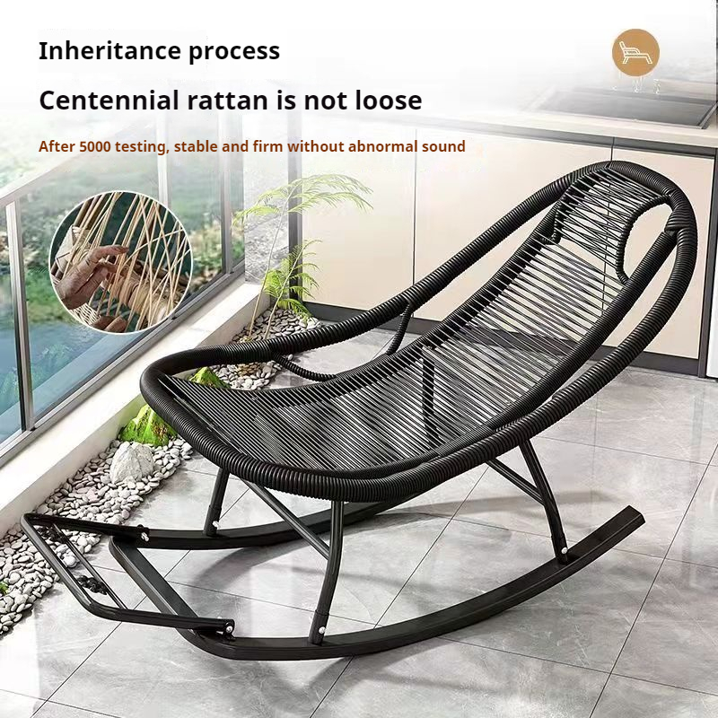 Rocking chair outdoor home leisure rocking adult nap lounge chair lazy ...
