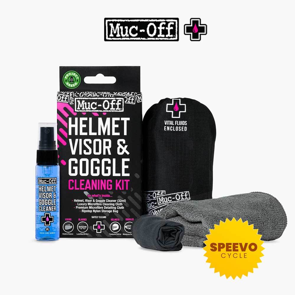 MUC OFF HELMET / VISOR / GOGGLE & LENS CLEANER 32ML / CLEANING KIT V2 ...