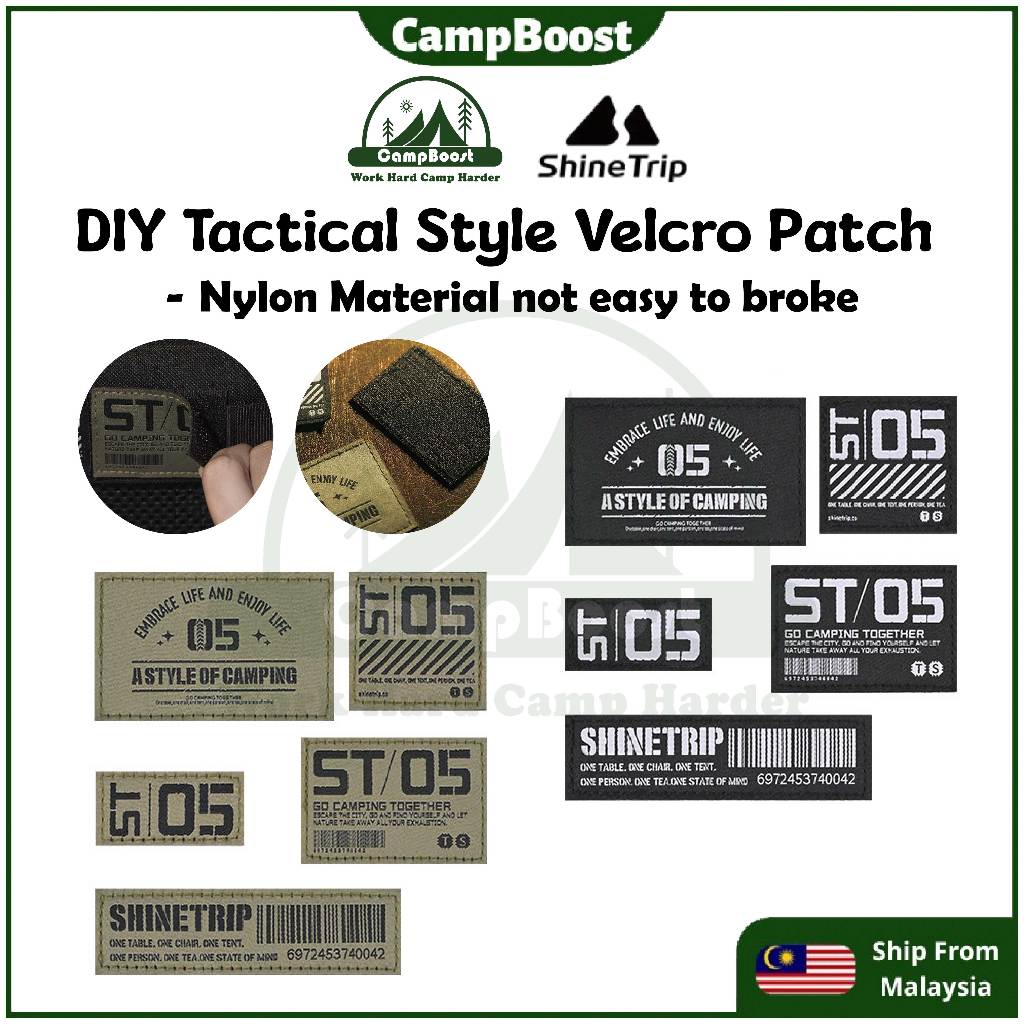 CampBoost SHINETRIP DIY Tactical Style Velcro Patch Tactical 05 Camping ...