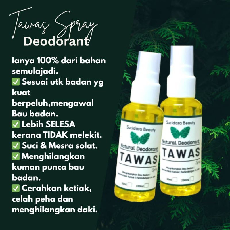 Dropship 💥 Natural TAWAS SPRAY 💥 Deodorant spray 💥 Tawas Spray Ketiak ...