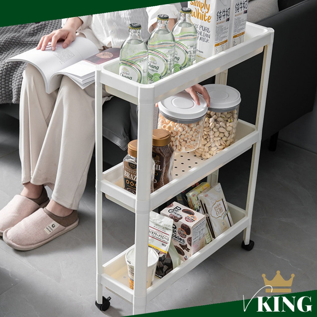STORAGE TROLLEY TROLLEY SHELF 54X18X71CM TROLI BATHROOM TROLLEY KITCHEN ...