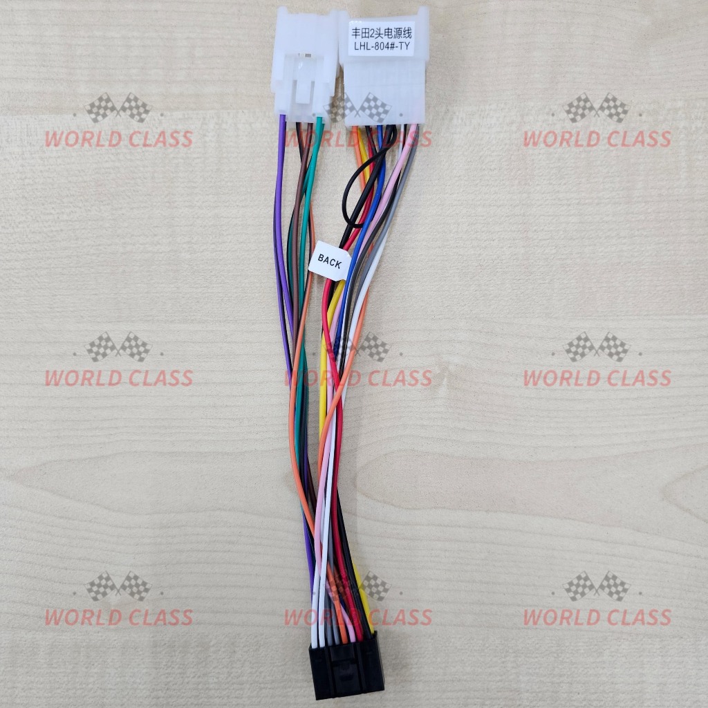 TOYOTA VIOS 2002 - 2013 ANDROID PLUG & PLAY SOCKET CABLE 804 | Shopee ...