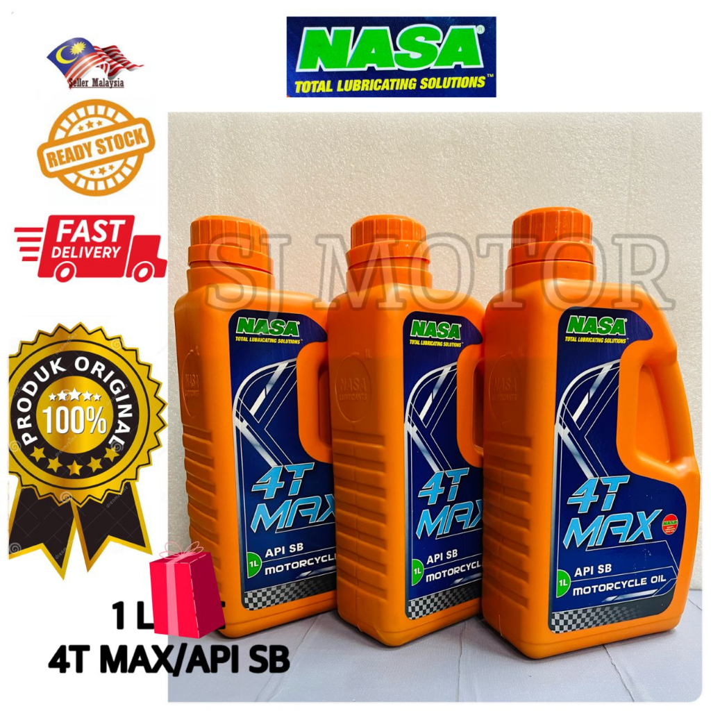 MOTOR 4T MAX SB OIL NASA( 1 LITER ) / Nasa 4T MAX Engine Oil Max Api SB ...