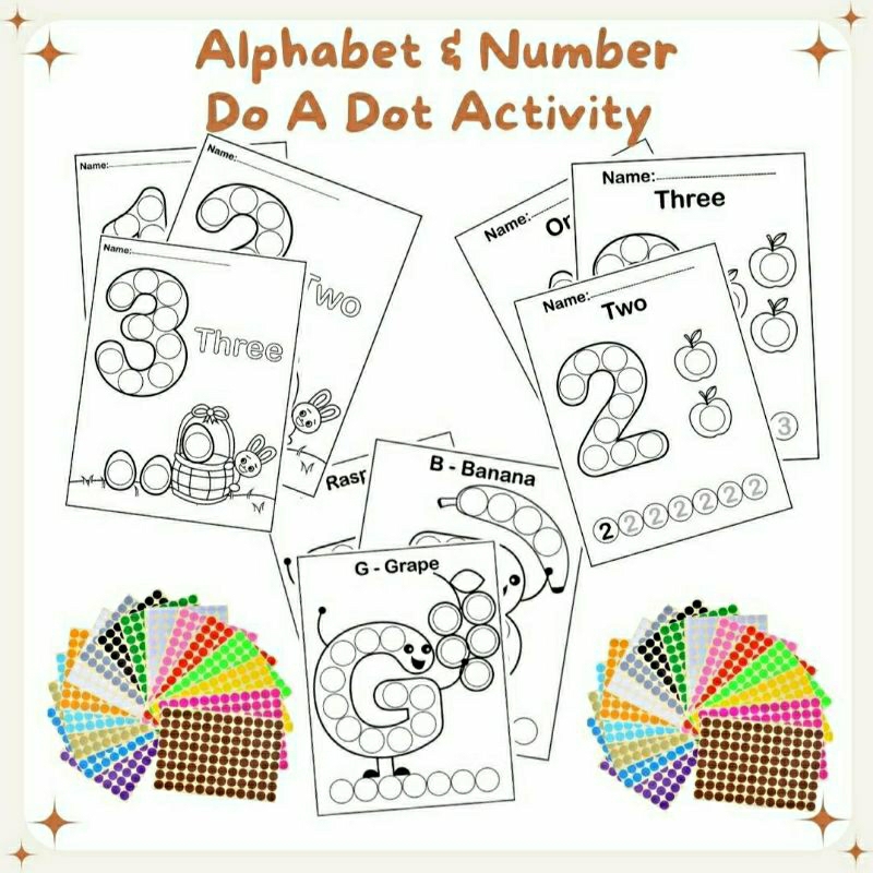 Do-A-Dot Alphabet And Number Activity Educational | Shopee Malaysia
