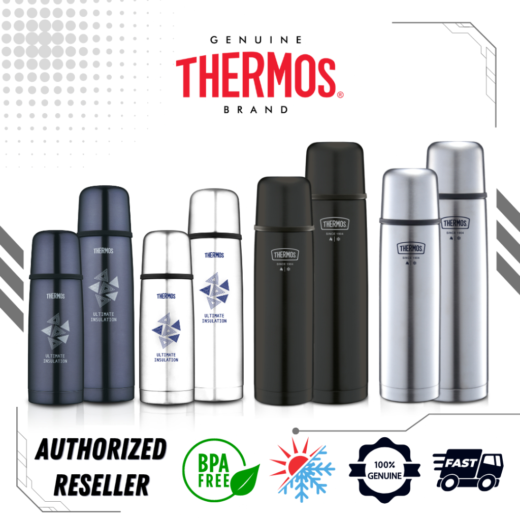 THERMOS Light & Compact Stainless Steel Thermal Flask (350ml / 470ml ...