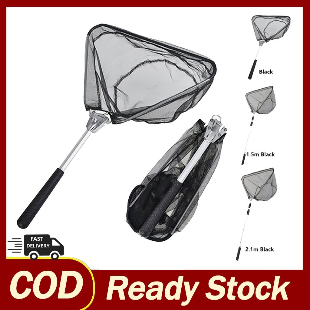 Jala Ikan Jaring Ikan Aluminum Alloy Retractable Tier Net Telescoping ...