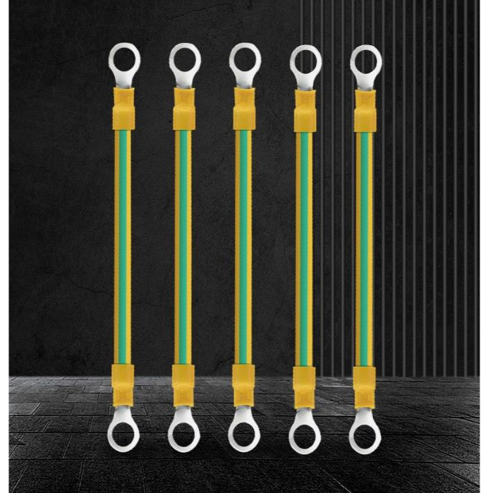 MKR Yellow Green Grounding Wire With O-Rings Terminals Solar ...