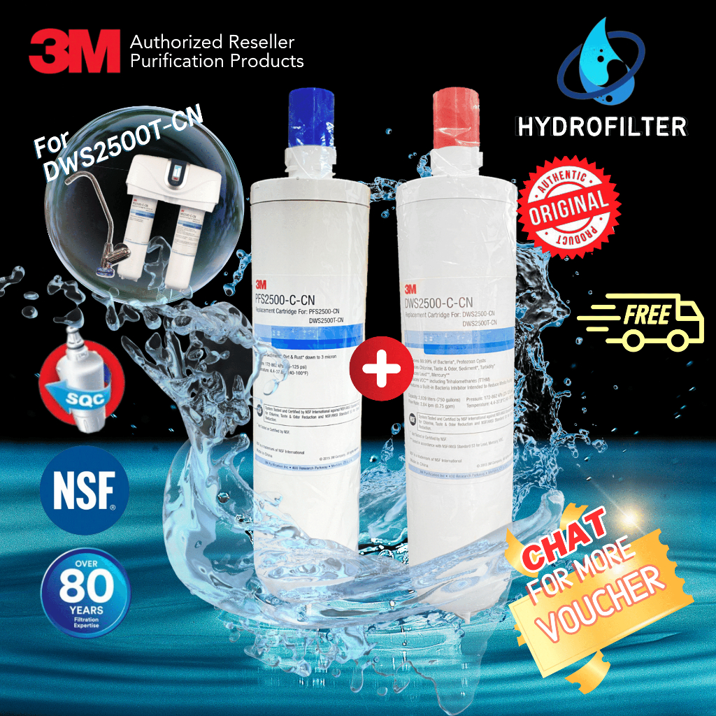 3M™ Replacement Cartridge PFS2500-C-CN + DWS2500-C-CN (for 3M DWS2500T ...