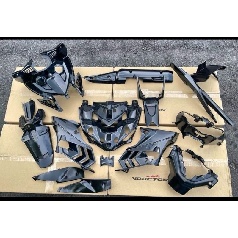 Doctor Y15 V1 / V2 Inner Set Hitam Kilat / GLOSSY BLACK New Stock New Item Good Quality INNER ...