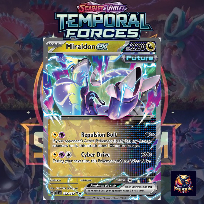 Pokemon TCG Miraidon EX Temporal Forces | Shopee Malaysia