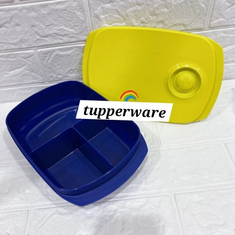 Tupperware Reheatable Devided Lunch Box 1L | Shopee Malaysia