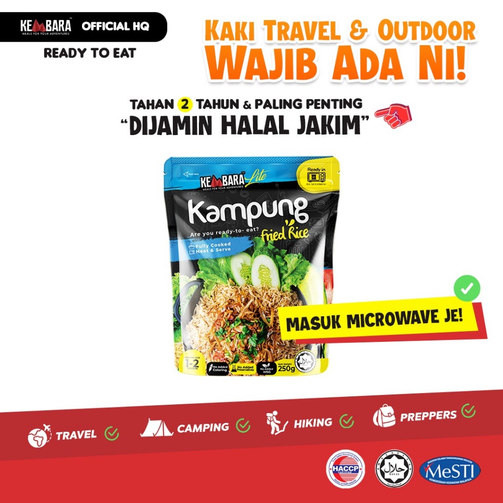 KEMBARA MEALS SINGLE MENU FRIED RICE & BASMATI RICE [READY TO EAT ...