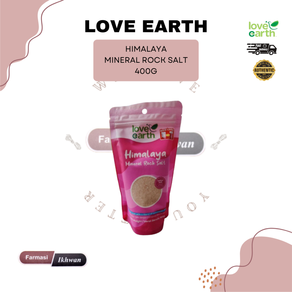 Love Earth Himalaya Mineral Rock Salt 400G | Shopee Malaysia