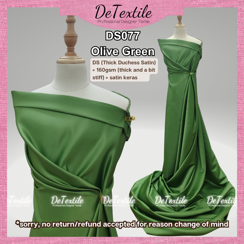 DeTextile Heavy Premium Duchess Satin Bridal Satin Fabric for Wedding ...