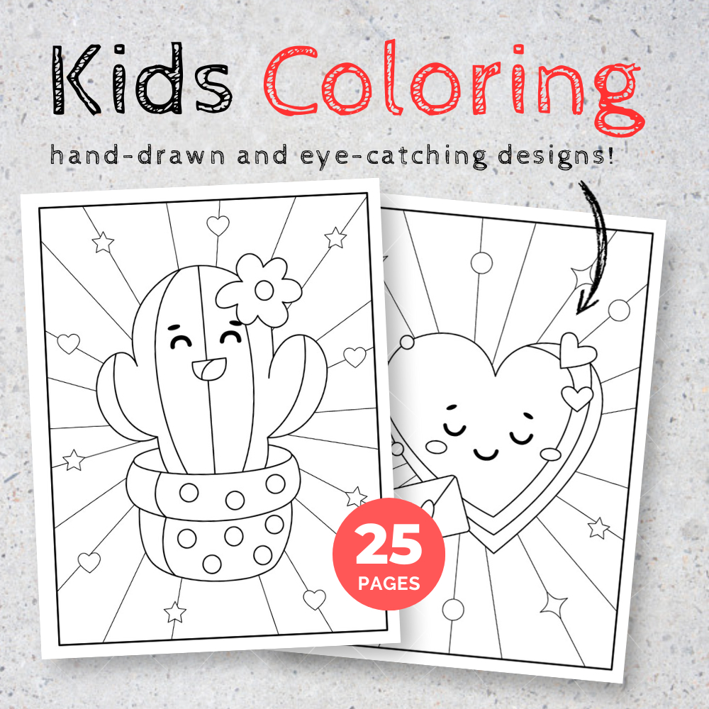 (PDF) Coloring Pages - Kawaii Coloring Pages Vol2 - 25 Pages - hand ...
