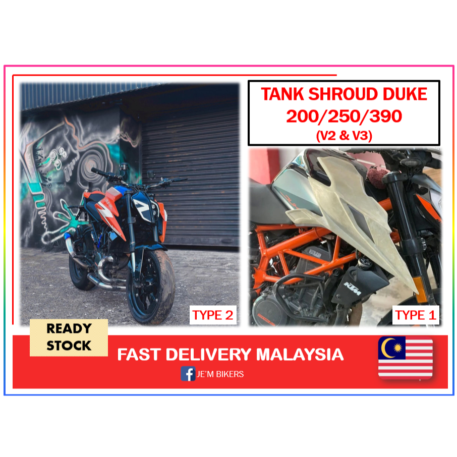 TANK SHROUD FOR KTM DUKE 200/250/390 V2 &V3 | Shopee Malaysia