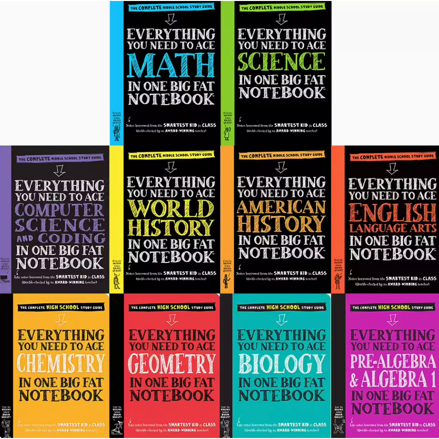 Everything You Need to Ace & Big Fat Notebook Full Colour Full set 10 ...