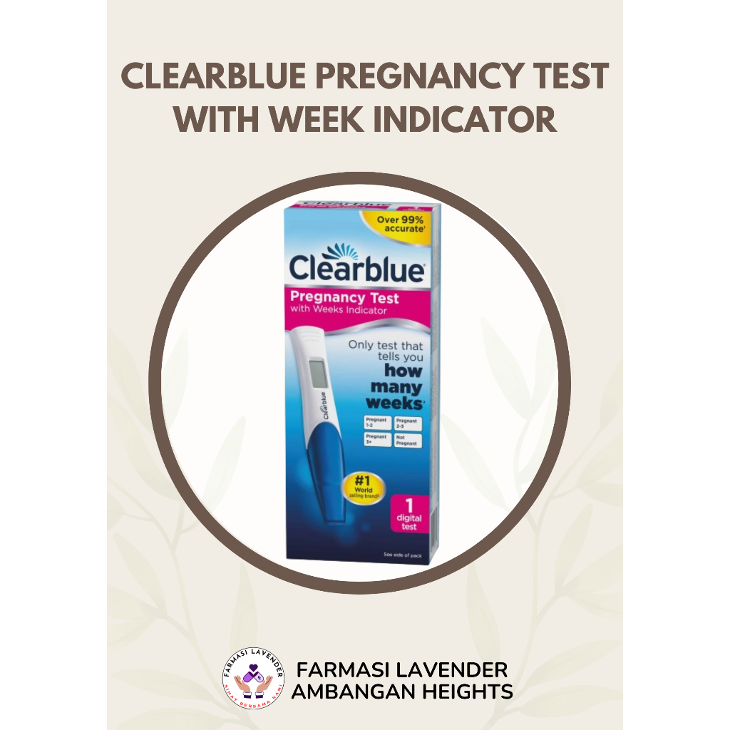CLEARBLUE PREGNANCY TEST WITH WEEKS INDICATOR | Shopee Malaysia