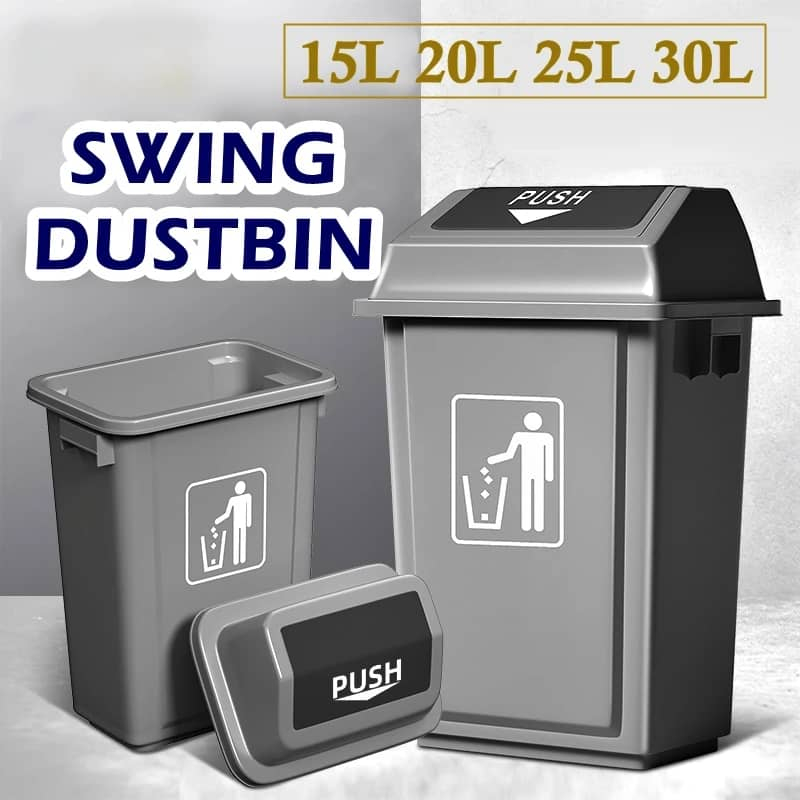 Swing Dustbin / Swing Top Bin With Swing Lid / 15L/20L/25L/30L BIN ...