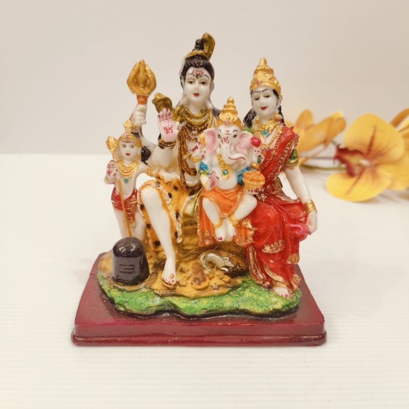 MMT TRADERS Lord Shivan family statue 6" Lord Shiva Ganesha murugan ...