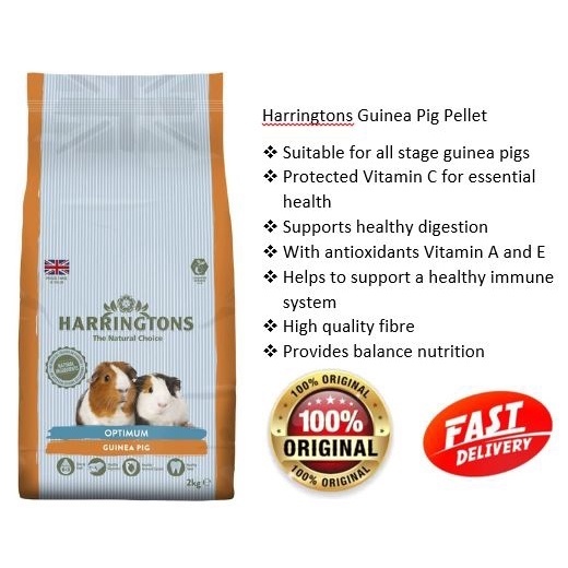 [HARRINGTONS] GUINEA PIG FOOD PELLET / MAKANAN TIKUS BELANDA 豚鼠食品 ...