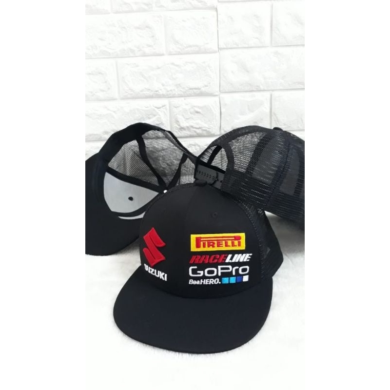 Cap Suzuki racing sport trucker Snapback Topi Honda Snapback | Shopee ...