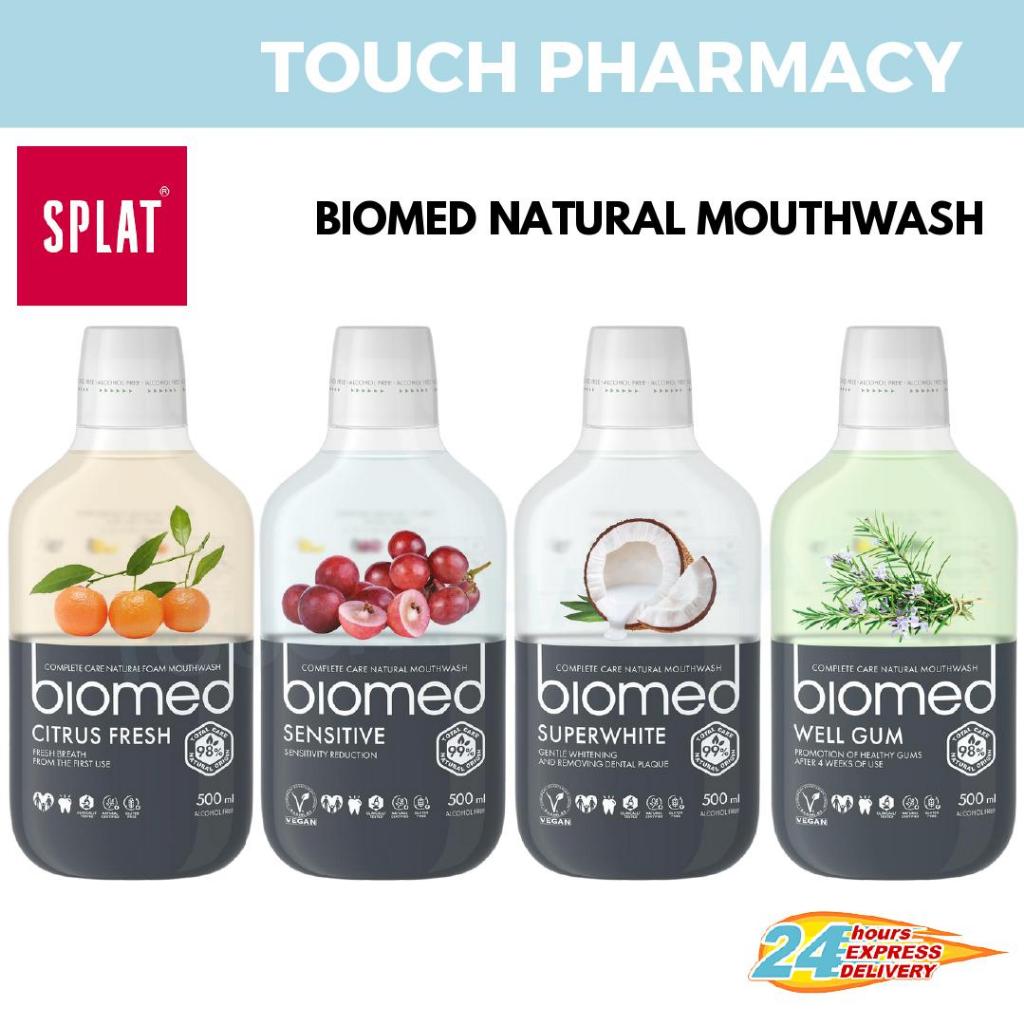 SPLAT Biomed Natural Mouthwash - Citrus Fresh/Sensitive/Superwhite/Well ...