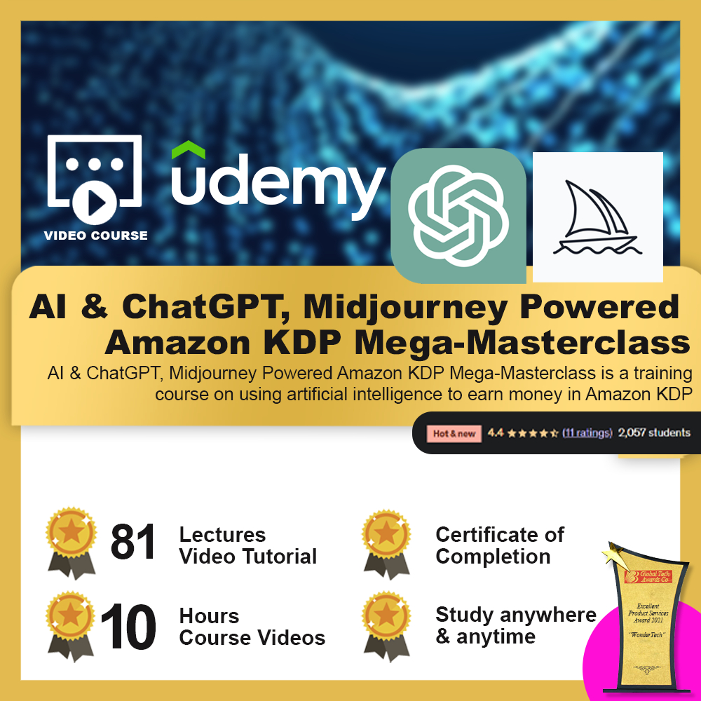[Video Course] AI & ChatGPT, Midjourney Powered Amazon KDP Mega-Masterclass | Shopee Malaysia