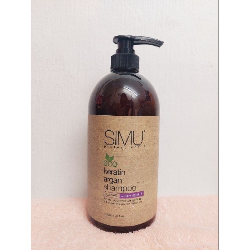 Simu Keratin Argan Treatment Shampoo 1000ml 修复系列(No SLS & Silicone ...