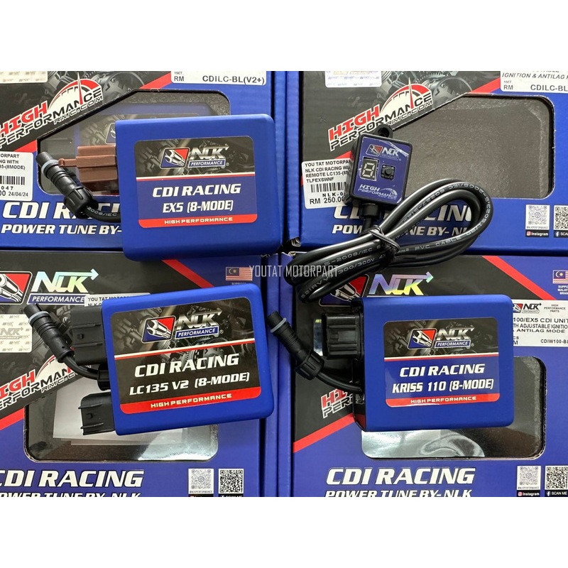 NLK PERFORMANCE RACING CDI UNIT 8 MODE with ADJUSTABLE IGNITION & ANTILAG MODE PNP LC135 V1-V7 ...