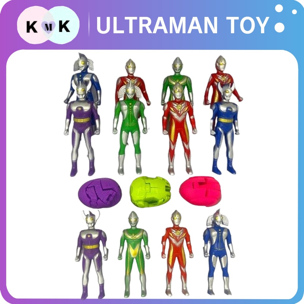 KMK SHOP Superman Ultraman Monster Tranform Deform Egg Toy And Gift ...