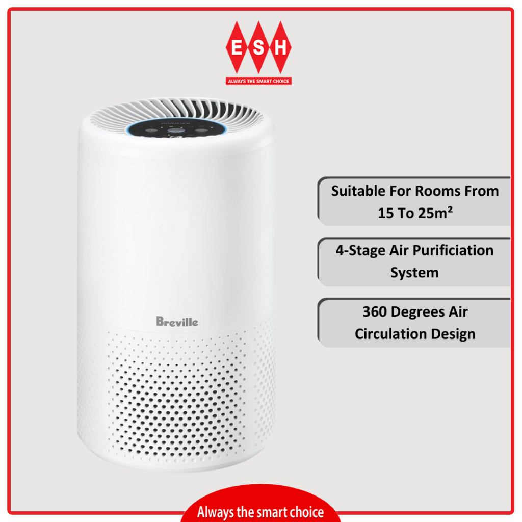Breville LAP150 25m² The Easy Air with 4 Stage Purification Air Purifier | ESH | Shopee Malaysia