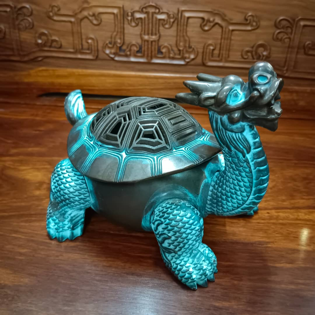 [Fortune Destiny] Feng Shui Copper Dragon Turtle Tortoise Solid Dragon ...