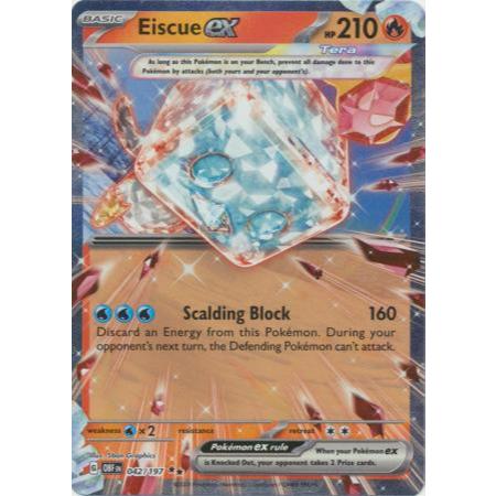 Eiscue ex - Ultra Rare - 042/197 - OBF SV03 - Pokemon Scarlet & Violet ...