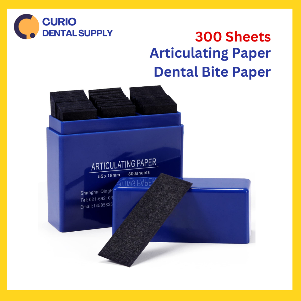 【READY STOCKS】300 SHEETS/box Bite Articulating Paper, Dental Bite ...