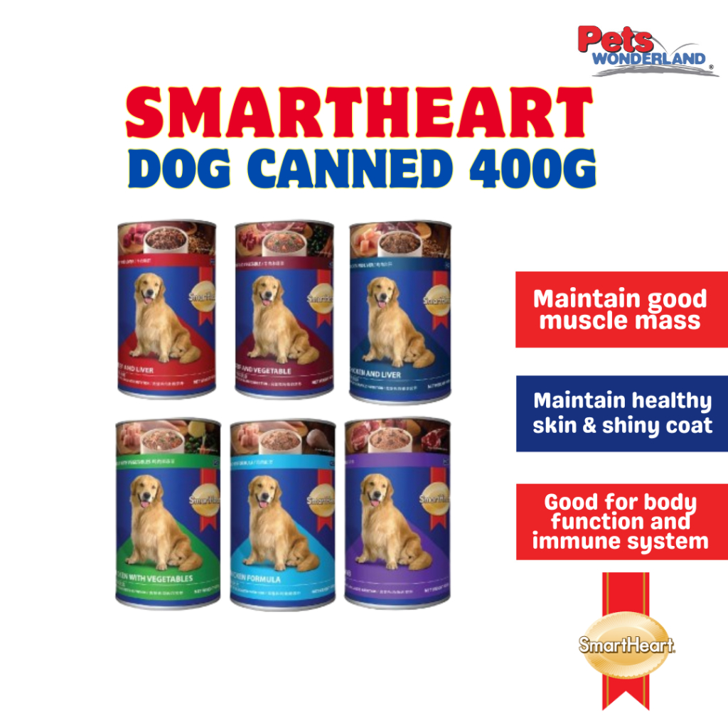 SmartHeart Dog Canned Wet Food (400g) | Shopee Malaysia