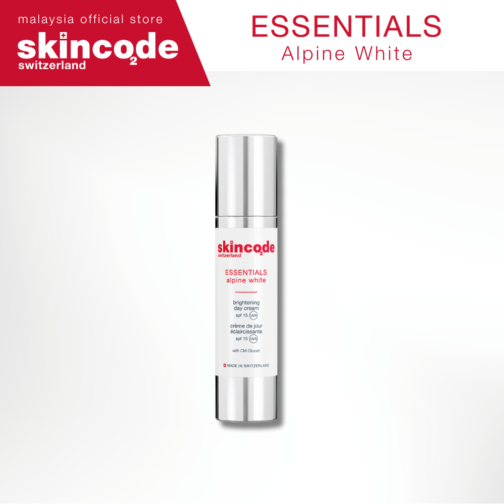 Skincode ESSENTIALS Alpine White Brightening Day Cream SPF15 (50ml) | Shopee Malaysia